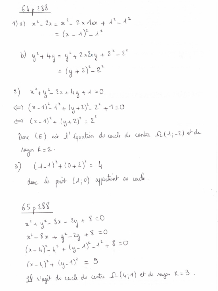 corrigés exos | PDF