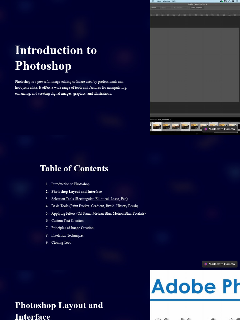Introduction To Photoshop | PDF | Adobe Photoshop | Image Editing