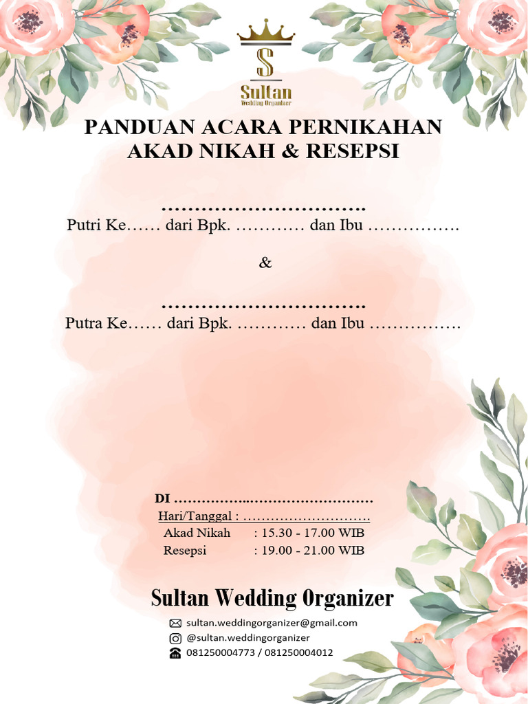 Panduan Lengkap Acara Pernikahan | PDF