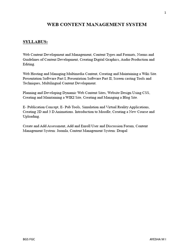 wcms unit-1 | PDF | Websites | Graphics