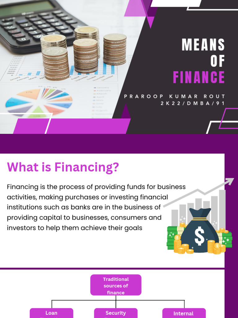 Means of Finance | PDF | Securities (Finance) | Equity (Finance)