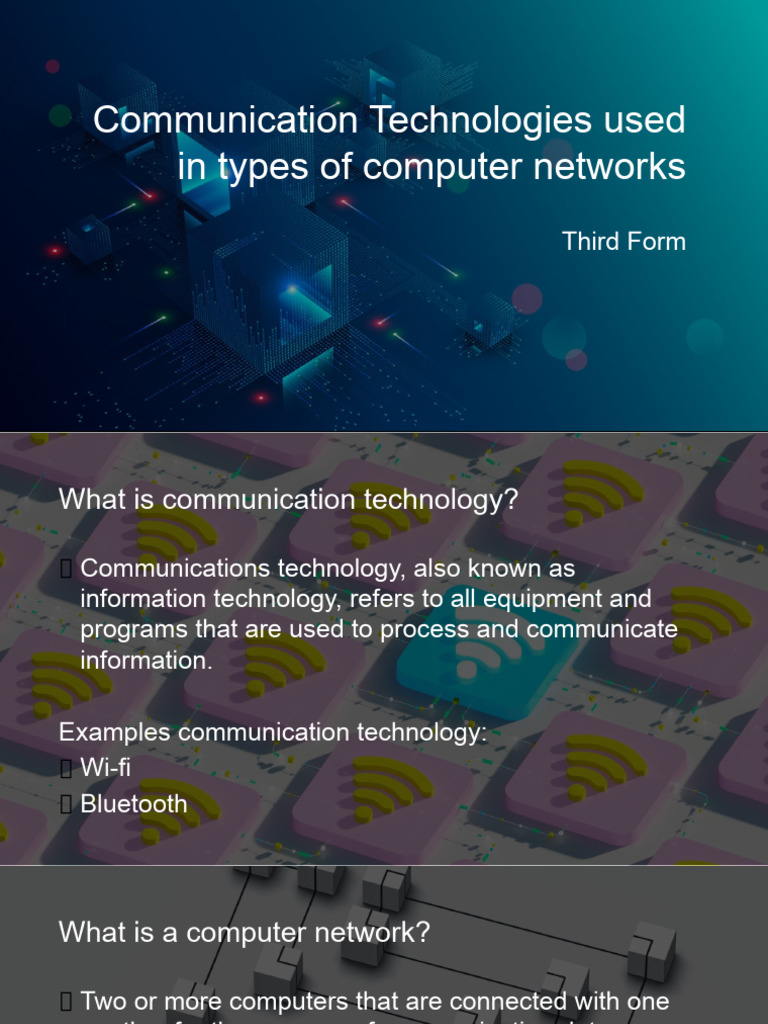 Communication Technologies | PDF | Technology & Engineering