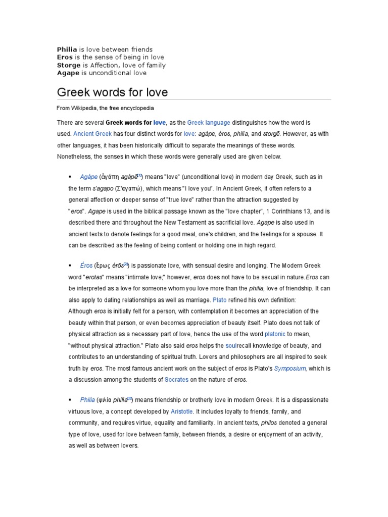 4 Tipos de Amor - Agape | PDF | Love | Emotions
