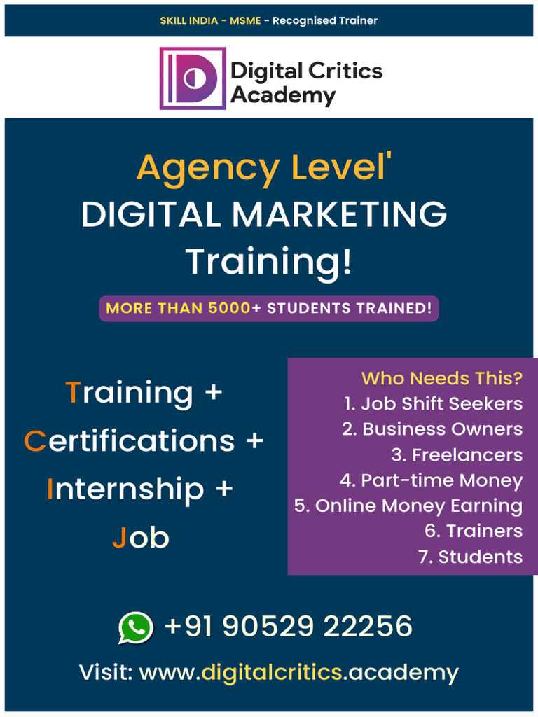 Digital Critics Academy V1 DM Course Curriculum | PDF | Search Engine Marketing | Search Engine ...