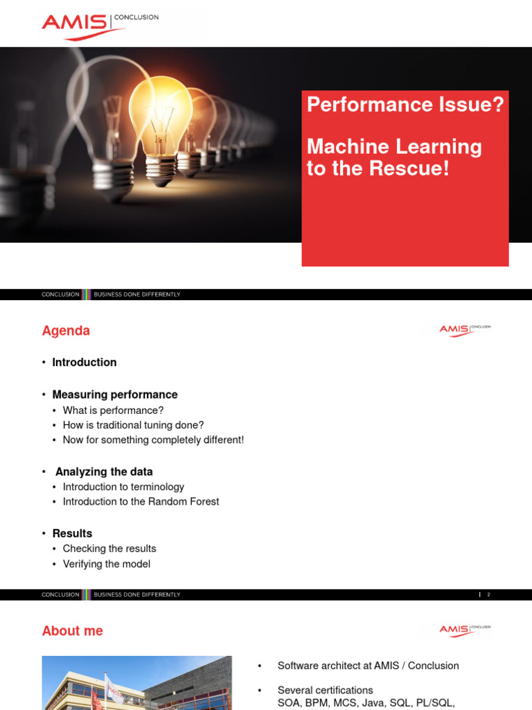 Performance Issue - Machine Learning To The Rescue Maarten Smeets | PDF | Mean Squared Error ...
