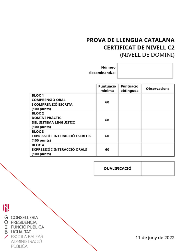 Prova C2 2022 Part Escrita | PDF