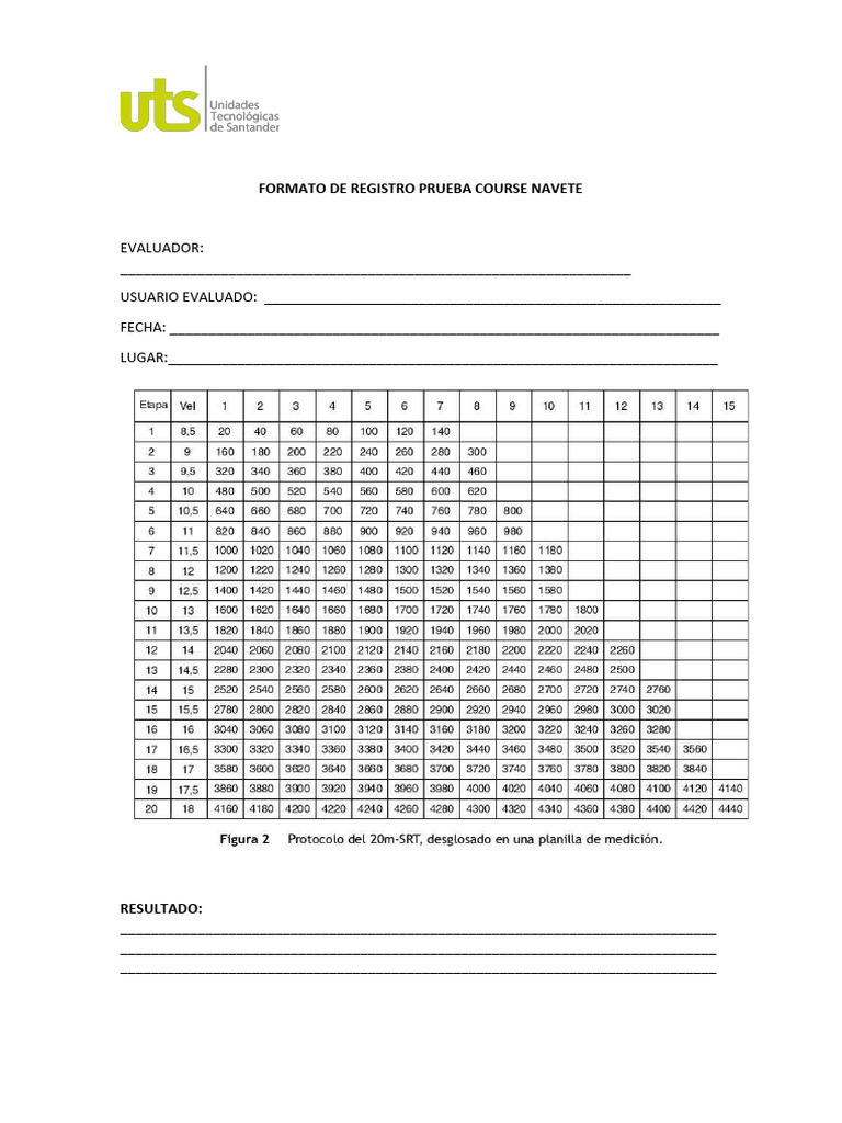 Formato Registro Course Navette | PDF