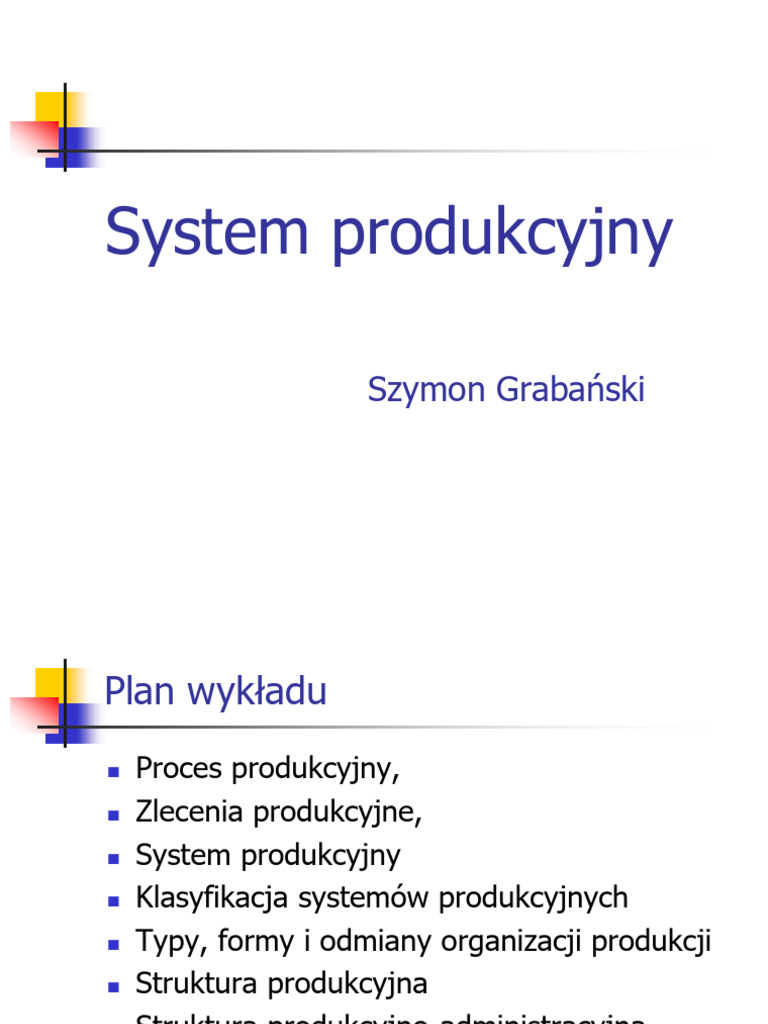 W3 - LPP - System Produkcyjny | PDF