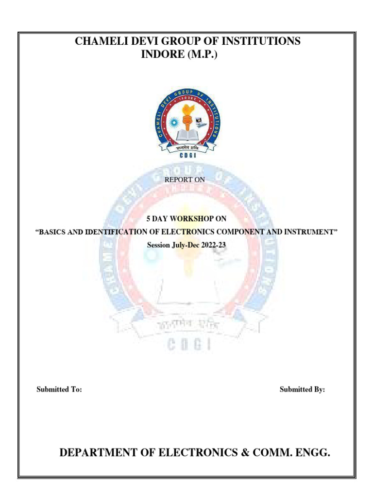 Chameli Devi Group of Institutions Indore (M.P.) : Report On | PDF | Teaching Methods ...