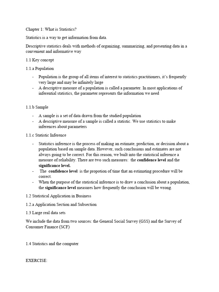Notebook | PDF | Statistics | Statistical Inference