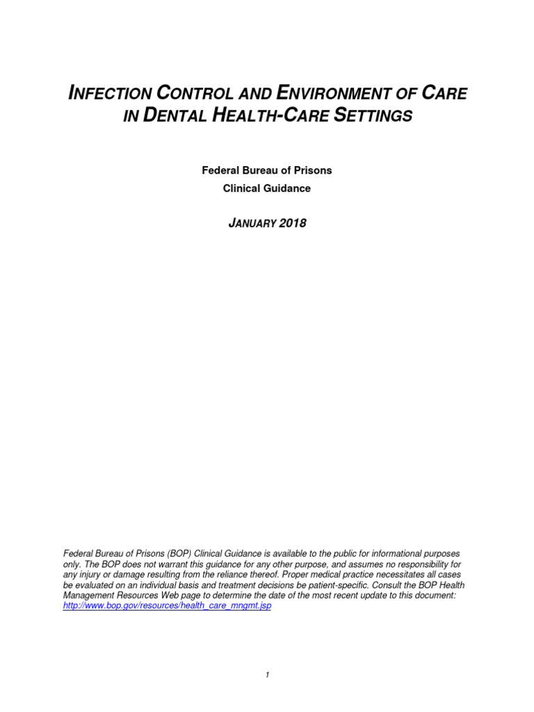 Infection Control in Dental Settings Guide | PDF | Hand Washing ...