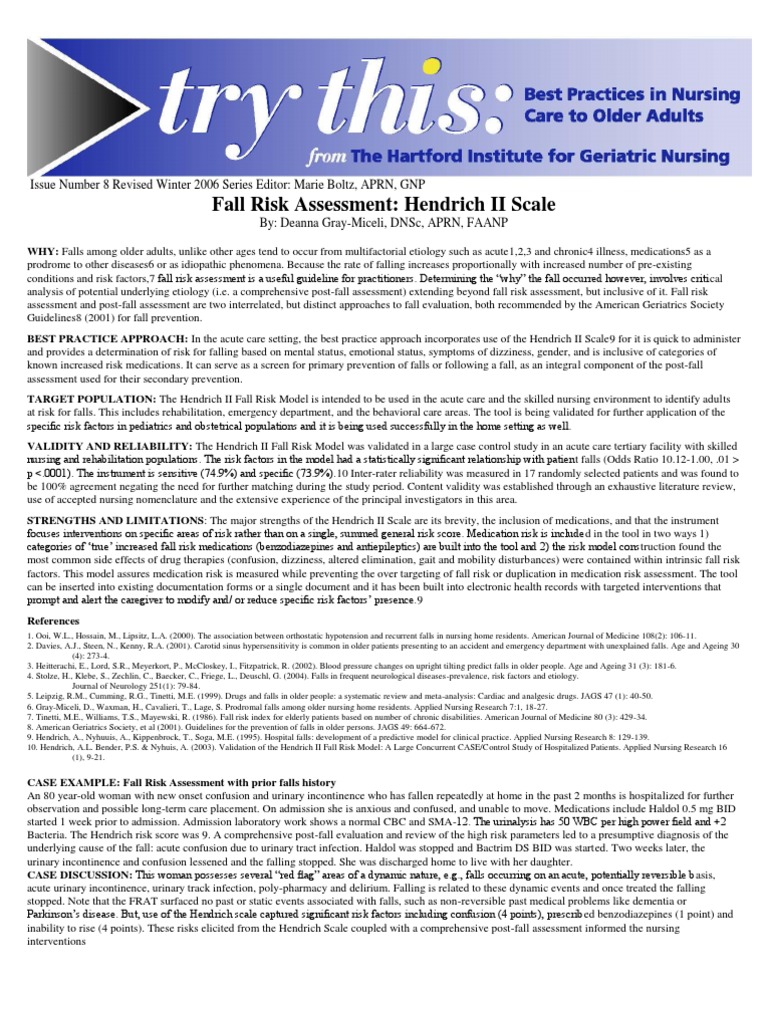 Fall Risk Tool | PDF | Risk | Educational Assessment