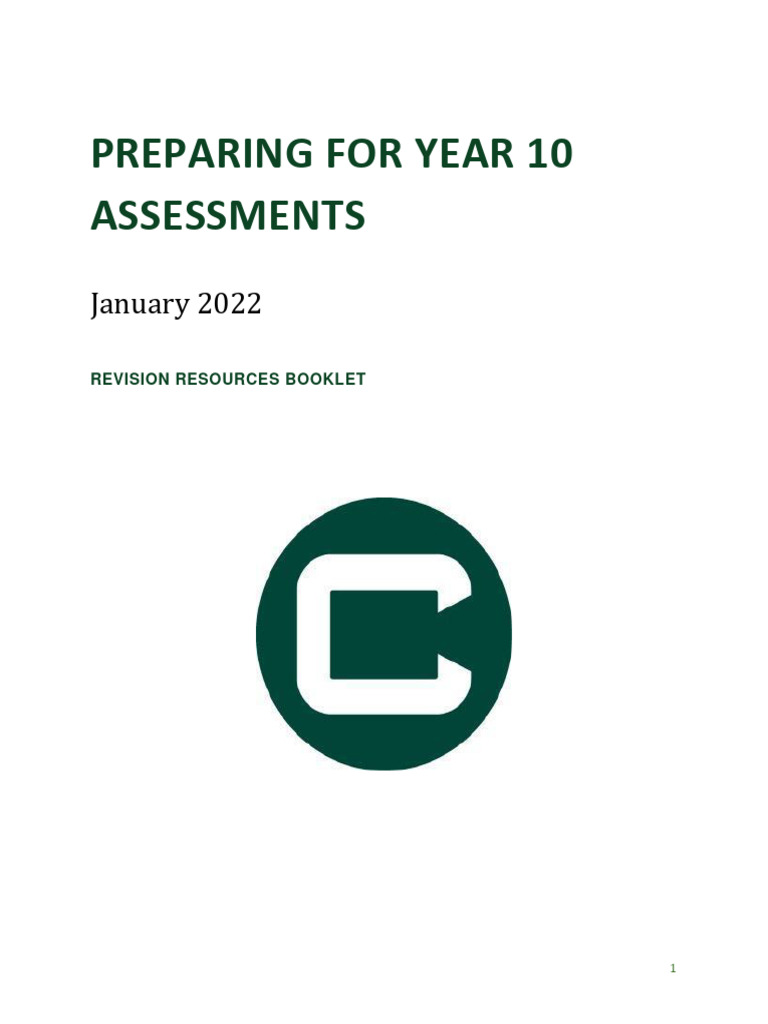 Year 10 Spring Assessments - Revision Resources | Download Free PDF ...