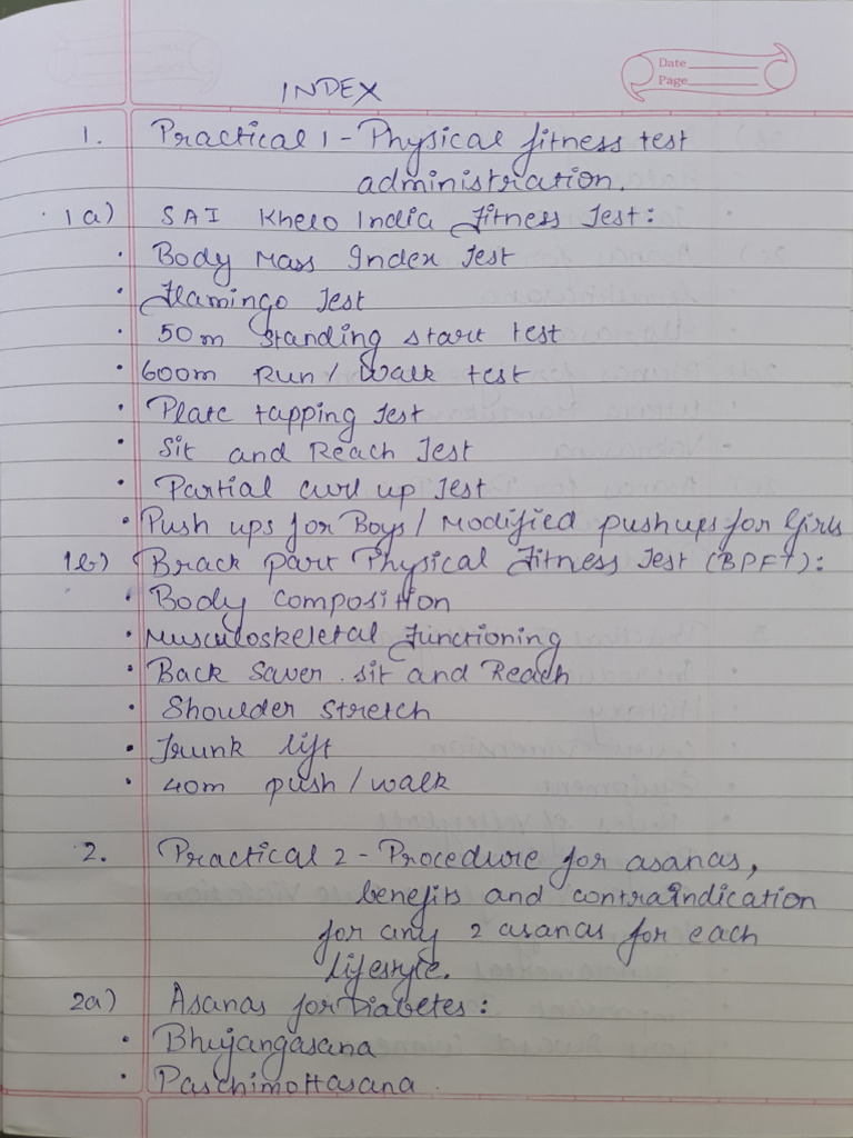 Class 12 PE Journal Brio CBSE | PDF