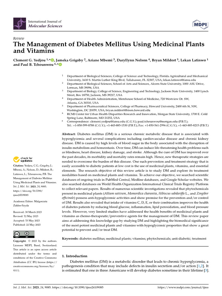 DMT 2 Plant As Medicinal Es | PDF | Vitamin D | Vitamin C