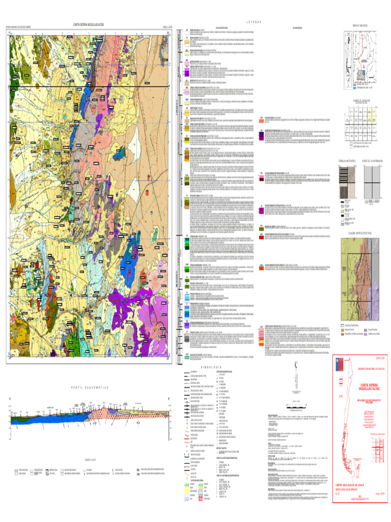 2013, Mapa M207 - SierraVaquillasAltas | PDF | Minerales | Ciencias de la Tierra