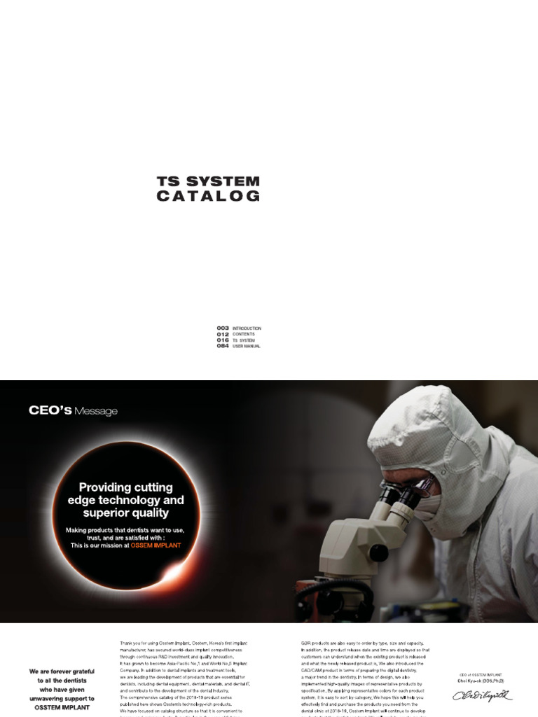 TS Catalog | PDF | Screw | Dental Implant