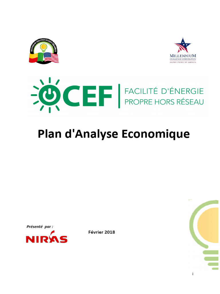 ANNEXE H Plan Analyse Economique | PDF | Économie | Économie