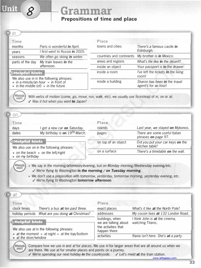 Destination B1 Pre Intermediate Student Book + Key-31-33 | PDF | Syntax ...
