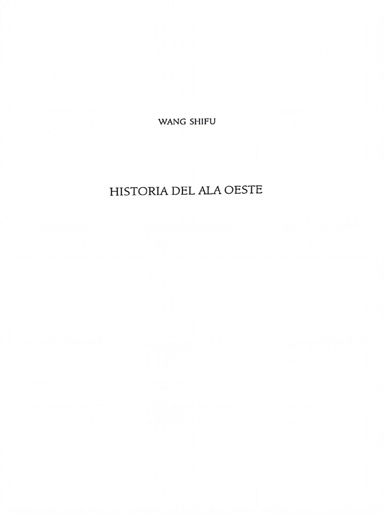 Wang Shifu - Historia Del Ala Oeste | PDF