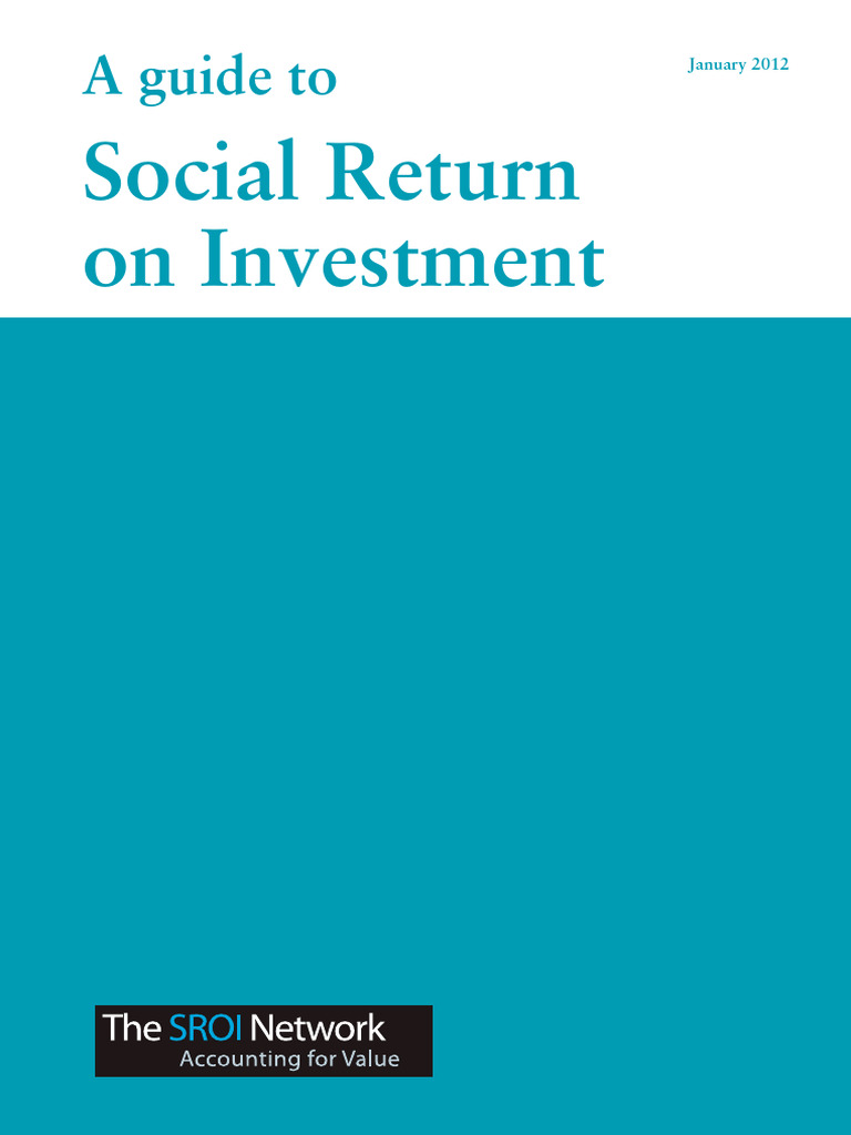 The SROI Guide 2012 | PDF | Return On Investment | Investing