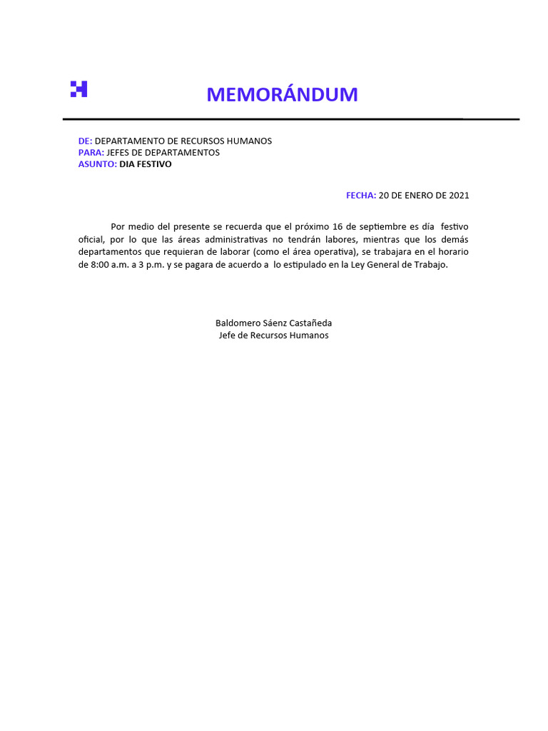 Aviso de Día Festivo 16 de Septiembre | PDF