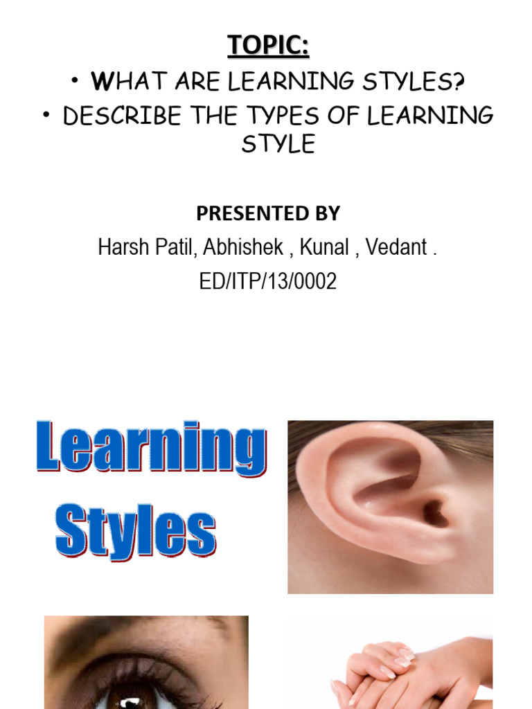 Types of Learing Styles | PDF | Learning Styles | Learning