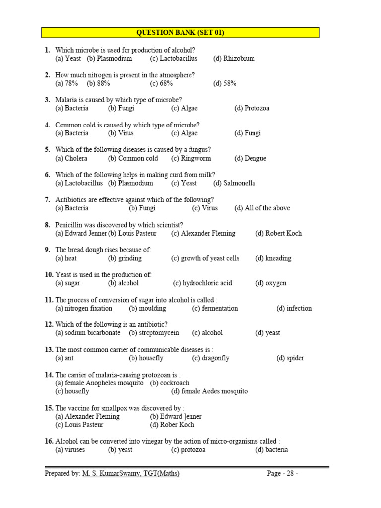 Science Class Viii Chapter 02 Study Material | PDF | Microorganism ... Science Class Viii Chapter 02 Study Material | PDF | Microorganism ...