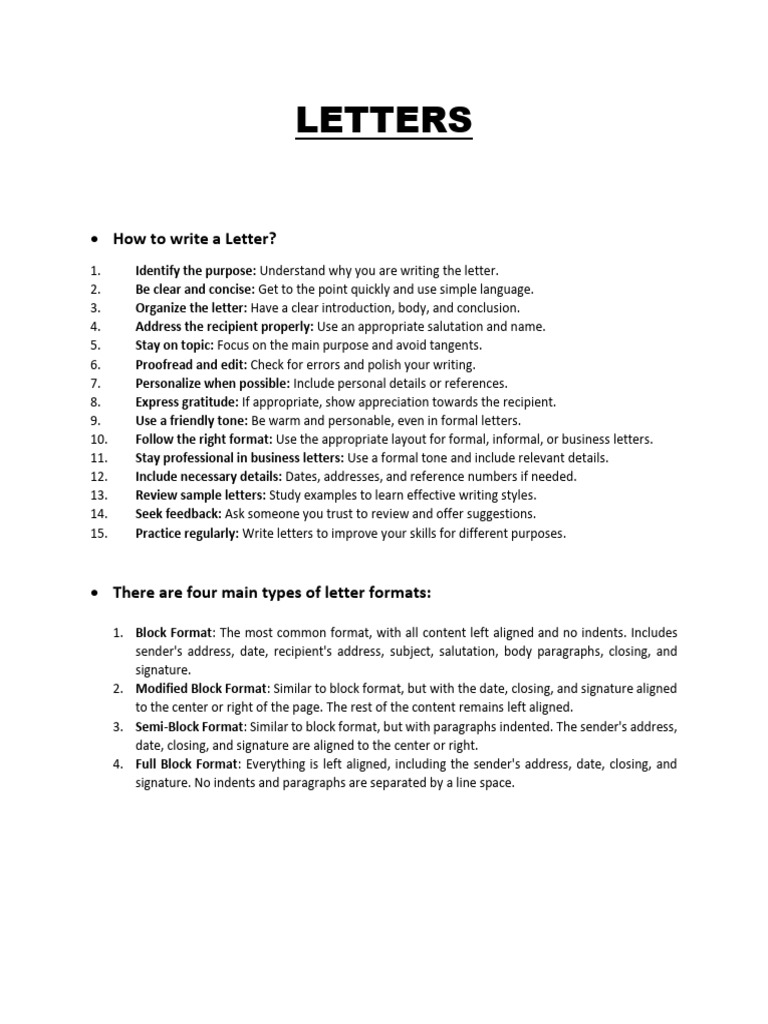 LETTER Writing Process | PDF | Proofreading | Human Communication