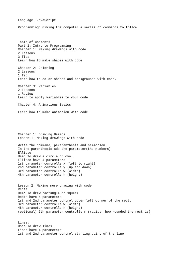 Programming Notes | PDF | Variable (Computer Science) | Parameter ... Programming Notes | PDF | Variable (Computer Science) | Parameter ...
