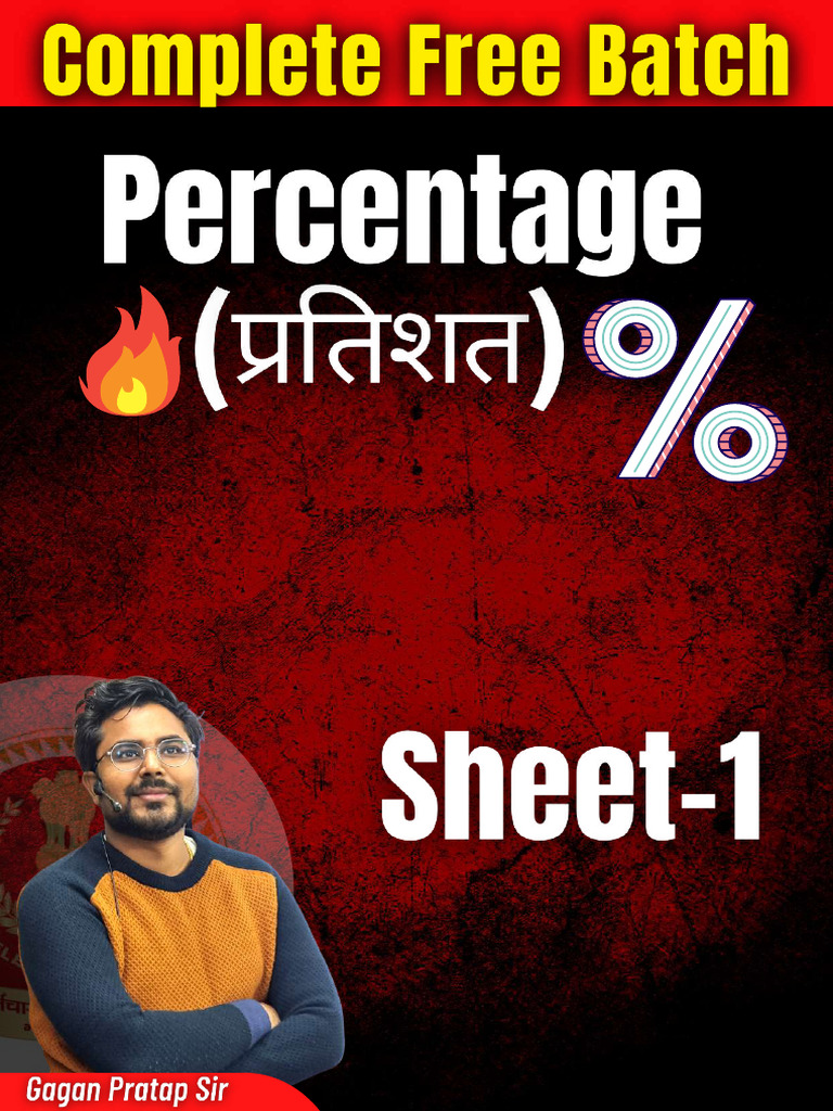 Complete video of Percentage by Gagan Pratap | PDF