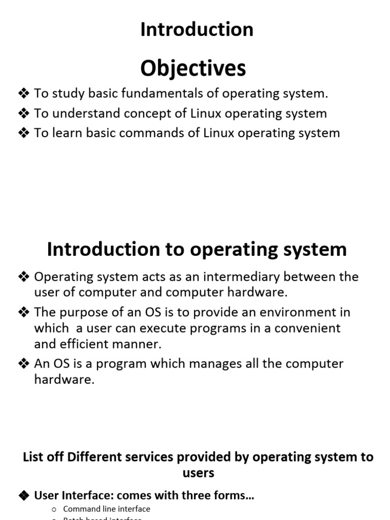 Os Chapter 1 Notes Pdf Operating System Process Computing