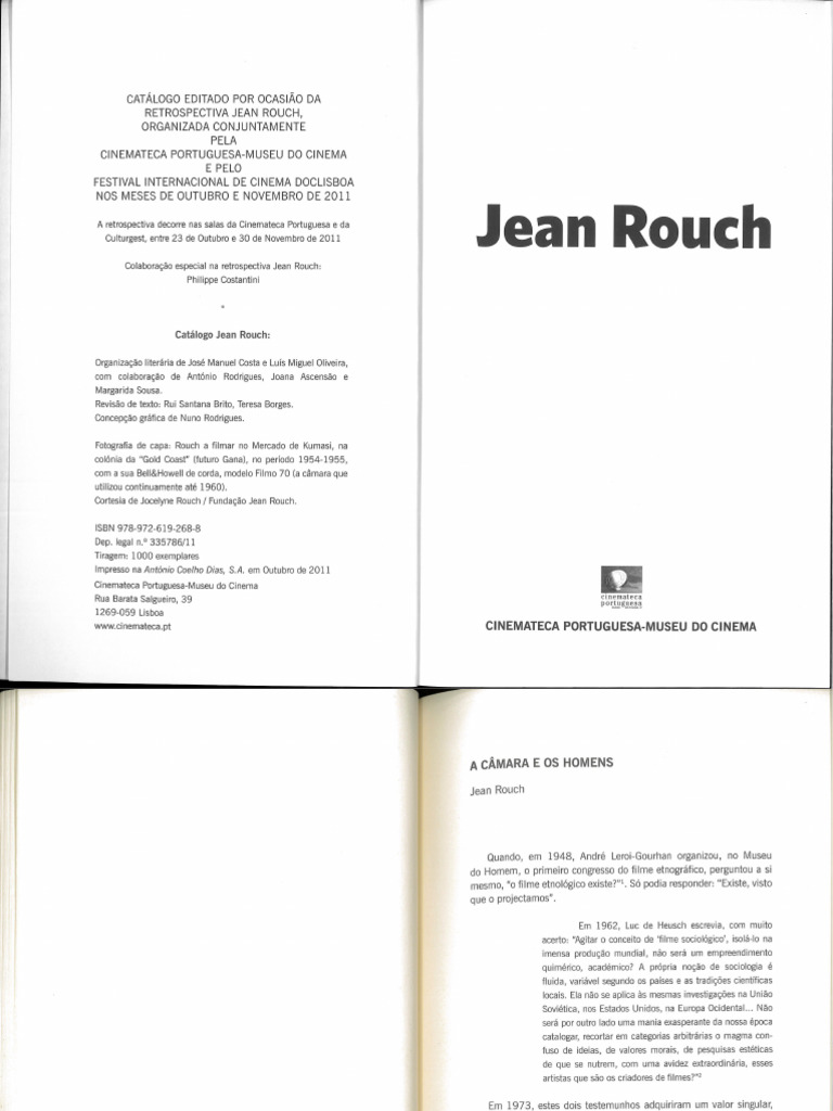 Aula05 - Rouch Jean - A Camara e Os Homens | PDF