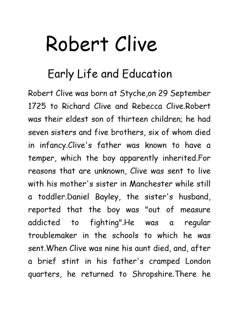 Robert Clive Pdf Military 2nd Millennium Conflicts