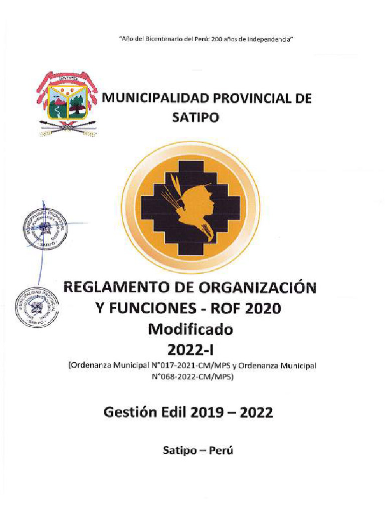 ROF 2020 Modificado 2022 - I PDF | PDF