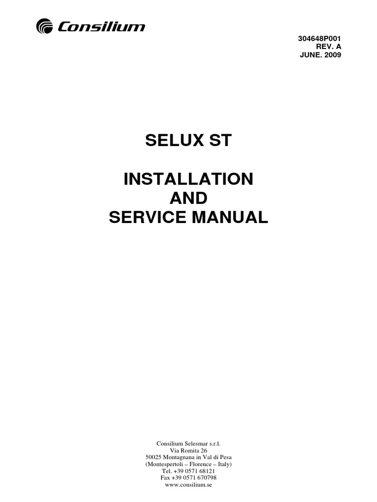 304648P001 - Selux ST Installation and Service Manual | PDF | Radar ...