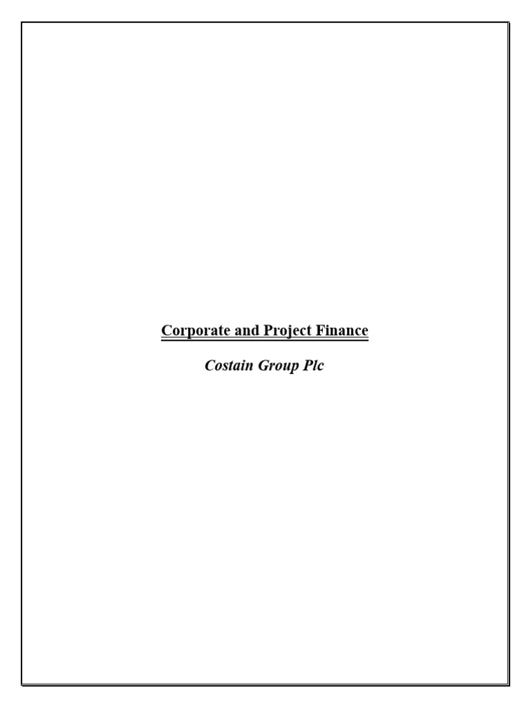 Costain Group Plc Financial Analysis | PDF | Dividend | Capital Structure