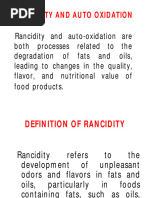 Rancidity in Food: Causes and Prevention | PDF | Fatty Acid | Antioxidant