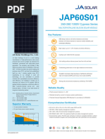JA Solar Module Datasheet | PDF | Solar Panel | Electric Power
