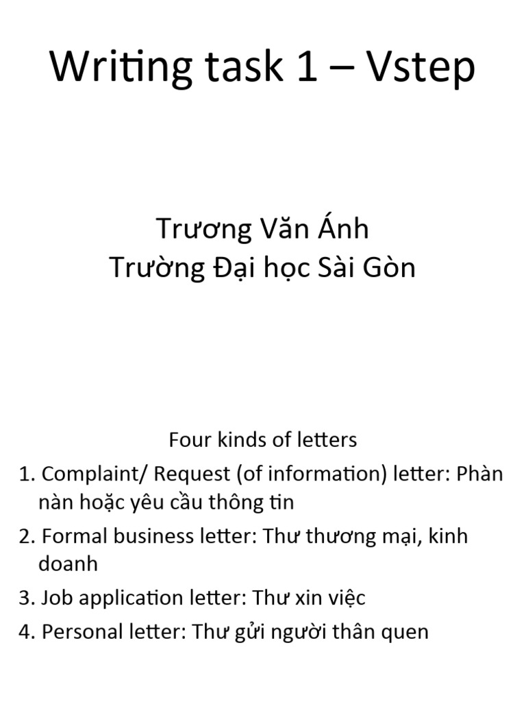 Writing-task-1-Vstep 3x | Download Free PDF | English Language