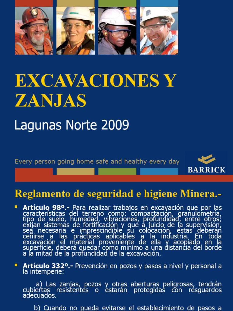 Excavacion y Zanja | PDF | Roca (geología)