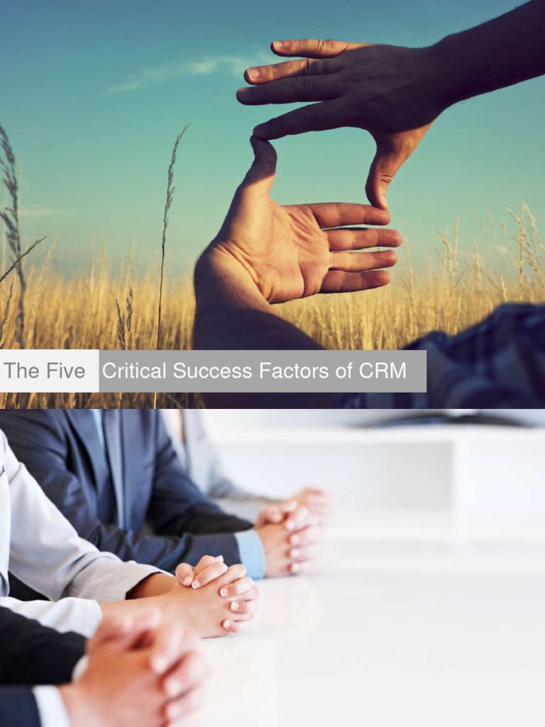 Five Factors For Good CRM | PDF | Customer Relationship Management | Goal