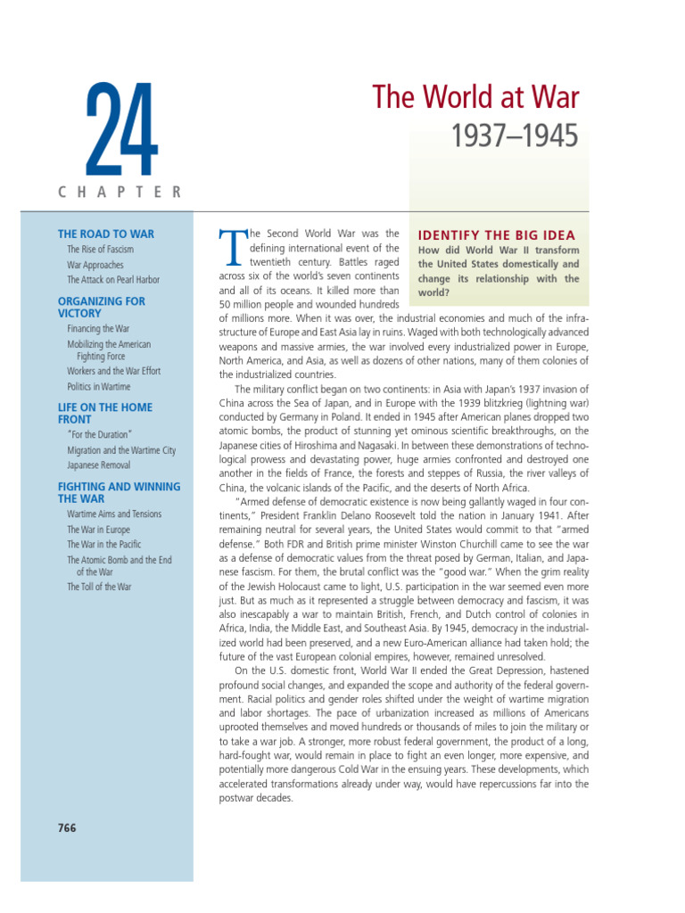 WWII's Impact on U.S. and Global Relations | PDF | Franklin D ...