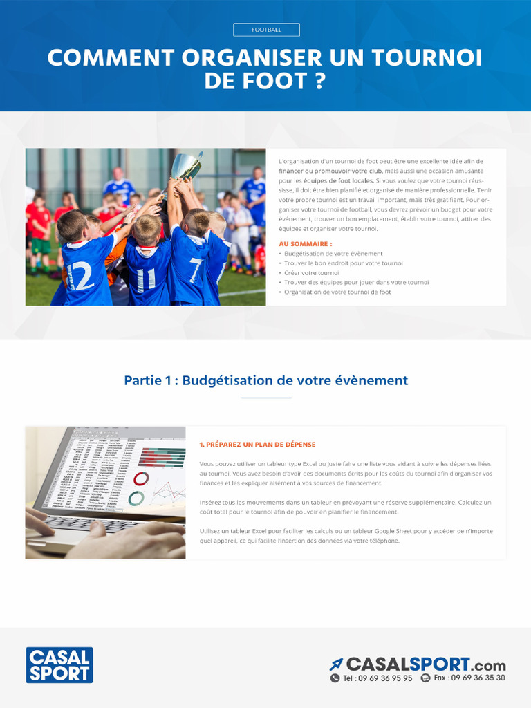 Comment Organiser Un Tournoi de Foot | PDF