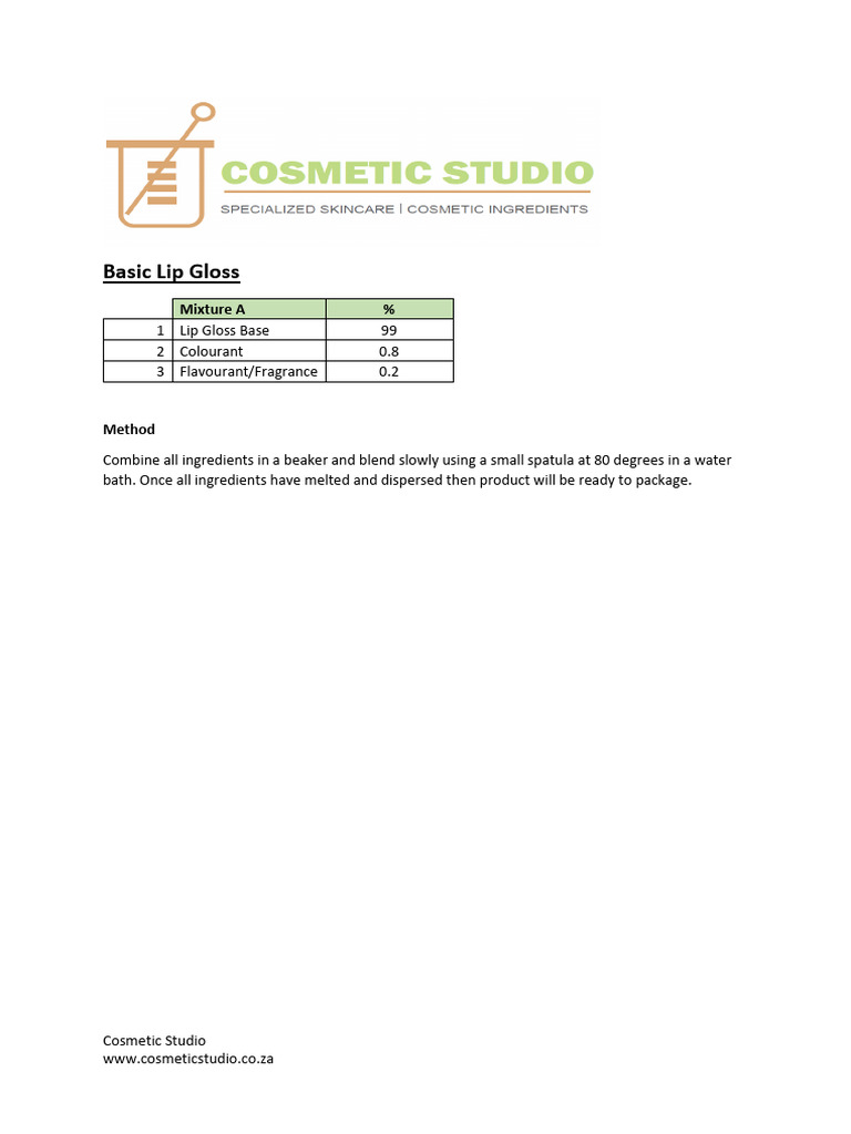Formula-Basic-Lip-Gloss | PDF