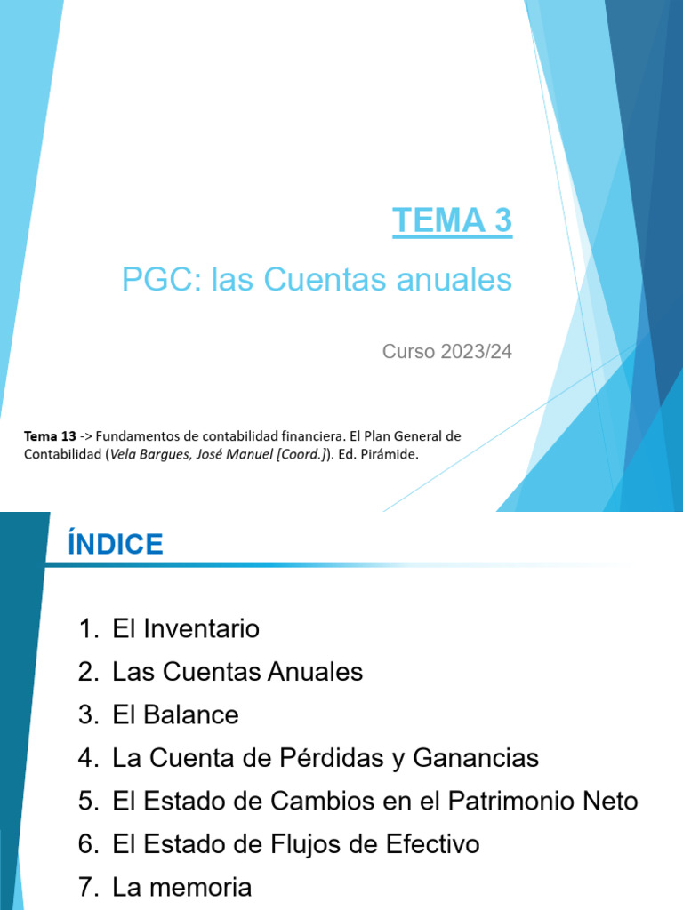 Tema 3 | PDF | Estado de resultados | Valor neto