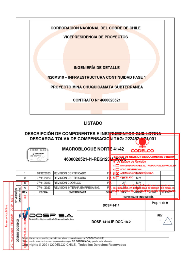 4600026521-I1-REQ123M-00073 - Copia Controlada | PDF | Filtración ...