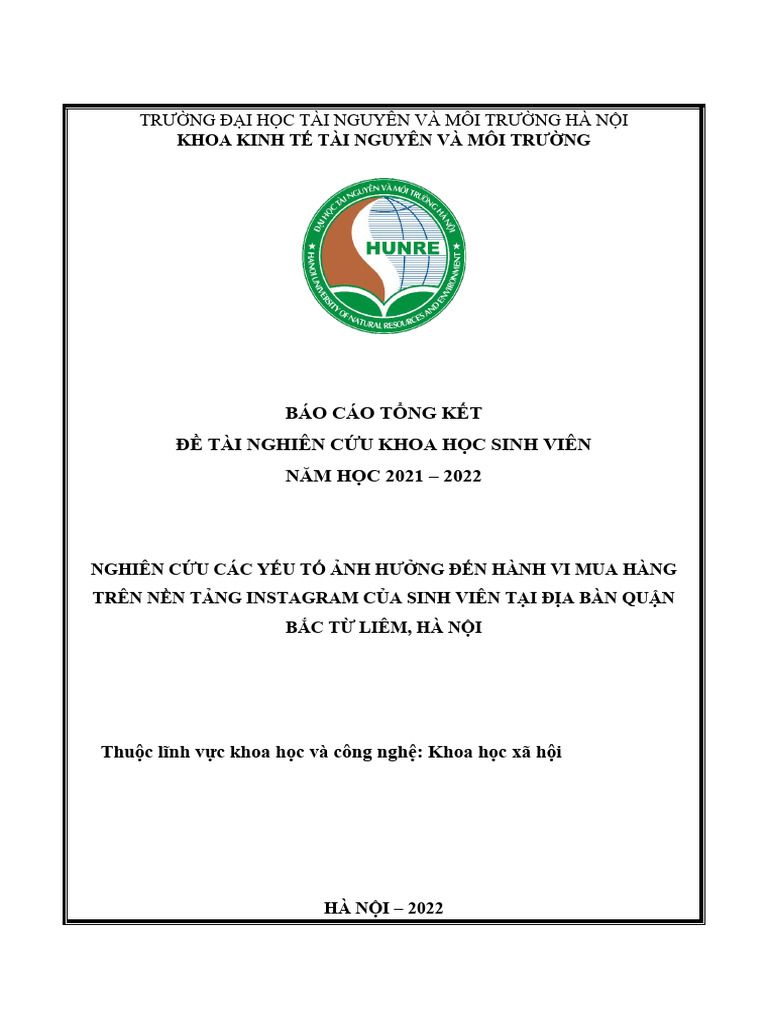 BCTK Đh10mk4 Nguyen Tu Anh | PDF BCTK Đh10mk4 Nguyen Tu Anh | PDF