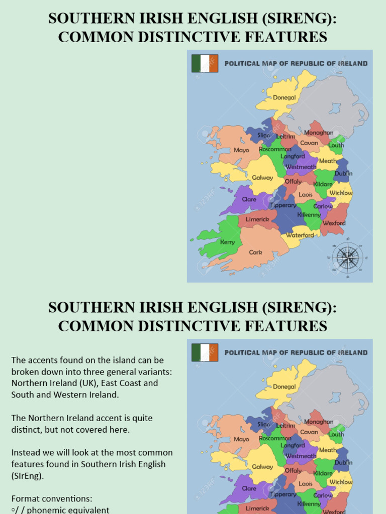 Distinctive Features of Southern Irish English | PDF | English Language ...