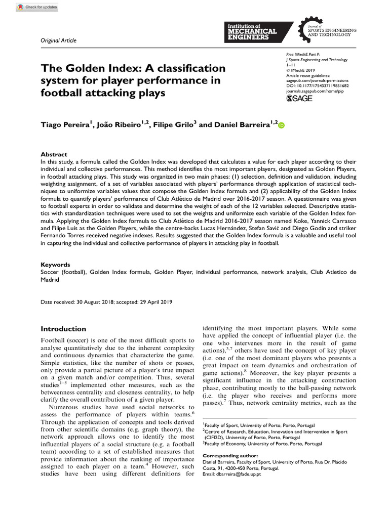 The Golden Index A Classification System | PDF | Mean | Standard Deviation